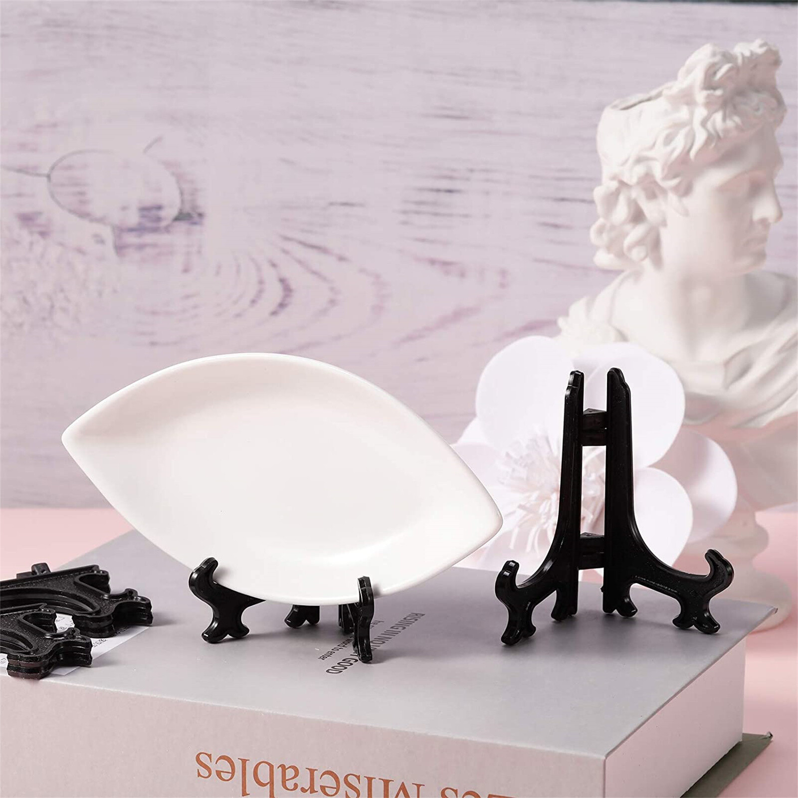 10-50X 3 inch Plate Stand Display Easel Photo Picture Bowl Dish Holder ...