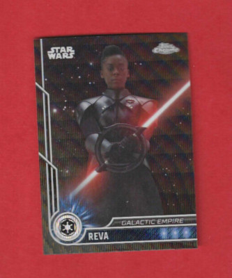 2023 Topps Star Wars Chrome Insert Black Wave Refractor Reva carte n°7 ...