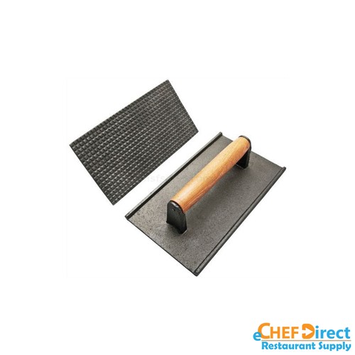 8"x4" Cast iron Steak Weight / Bacon Press, Heavy Duty Commercial Grade ...
