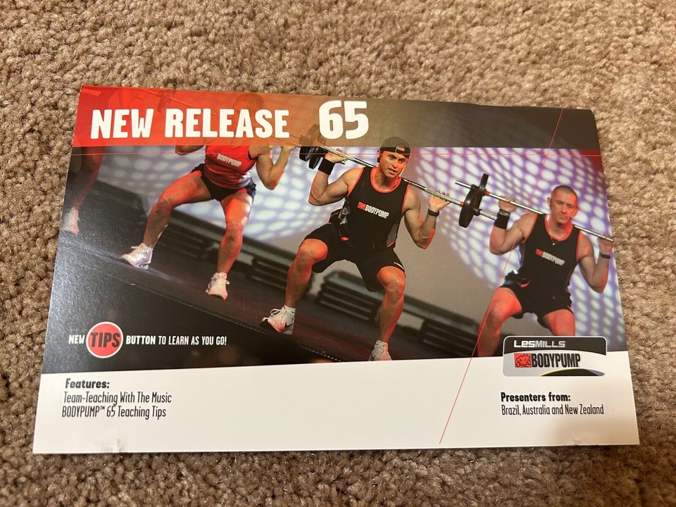 Les Mills BODYPUMP Body Pump 65 DVD + CD + Notes Strength Home Training ...