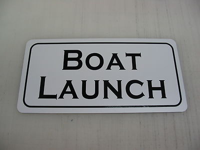 BOAT LAUNCH Metal Sign 4 BAR Shop Sail Fishing Boat Dock Marina Park | eBay