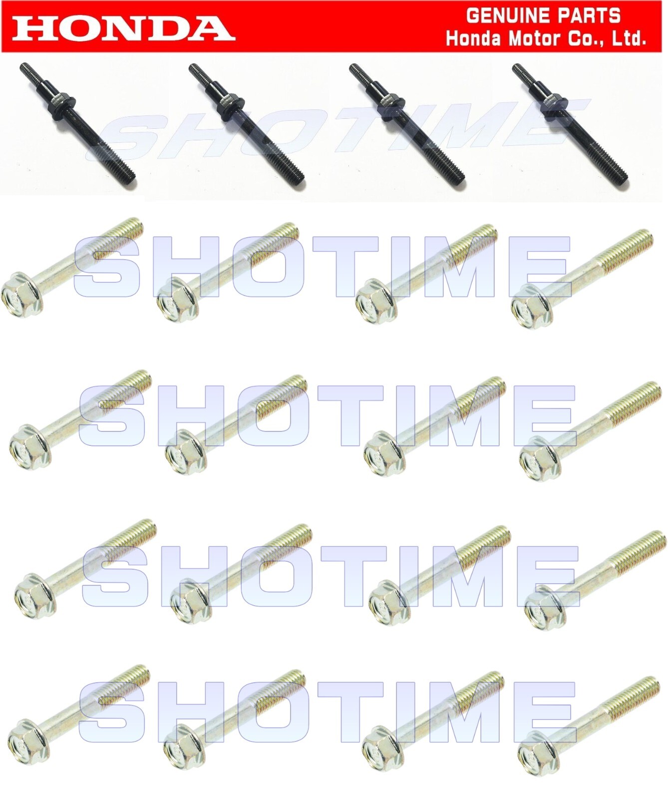 HONDA CRX EF8 SiR B16A Valve Head Cover Chrome Stud Bolt Mount Set OEM ...