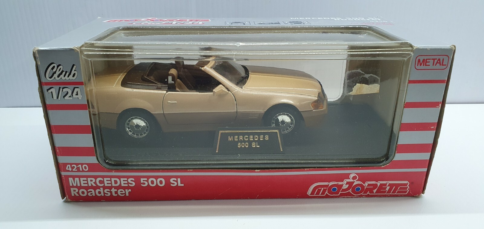 Mercedes 500 SL Roadster convertible Majorette boxed car metal 4210 ...