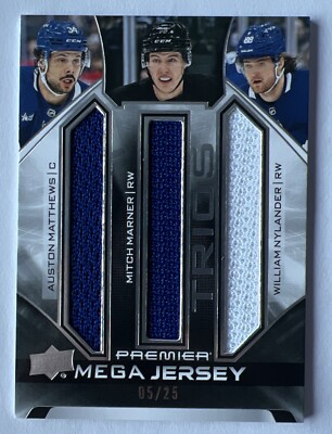 Auston MATTHEWS Mitch MARNER William Nylander 2022-23 Premier /25 Trios ...