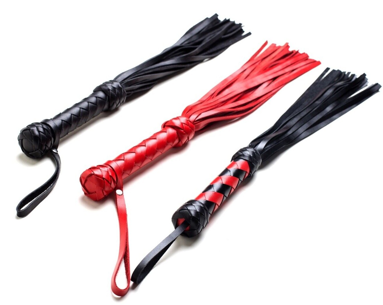 Leather floggers martinet BDSM small whip Flagellation paddle Mistress ...