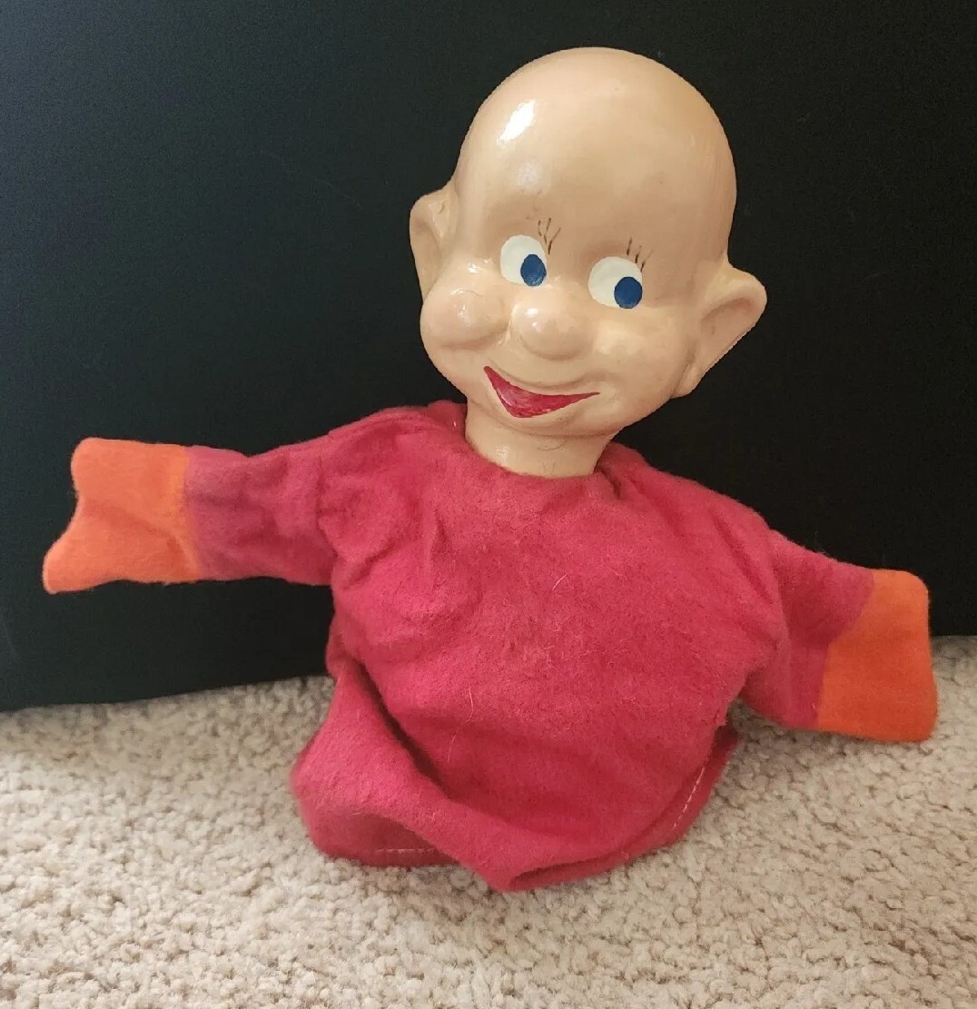 Vintage 1930's Dopey Dwarf Composition Puppet Snow White Crown Toys Inc ...