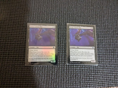 MTG 2x (1x FOIL, 1X Regular) Deep-Cavern Bat, LCI, 0102 Uncommon | eBay
