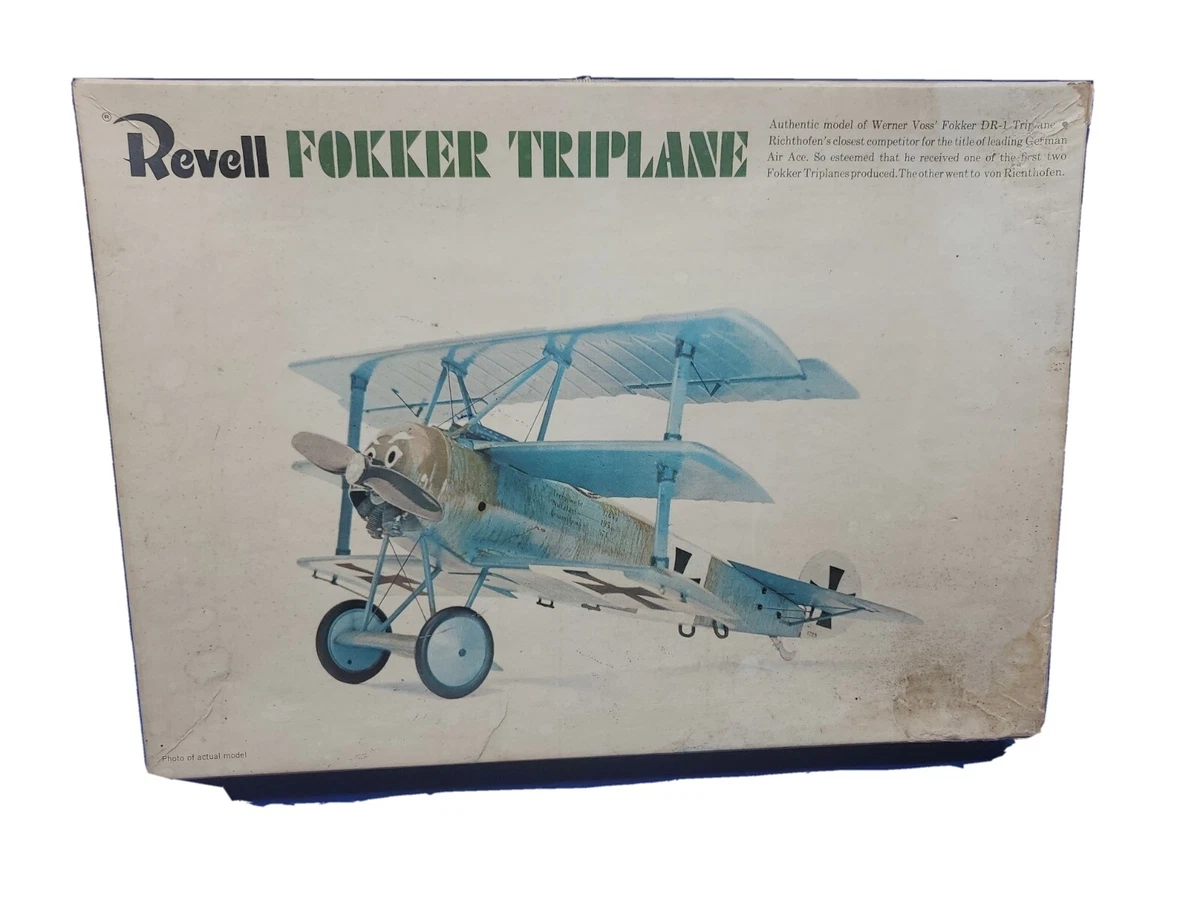Revell Fokker Triplane And Sopwith Camel Model Kit Box, 54% OFF