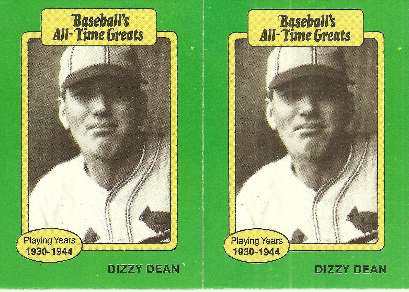 2 CARD DIZZY DEAN BASEBALL CARD LOT | eBay