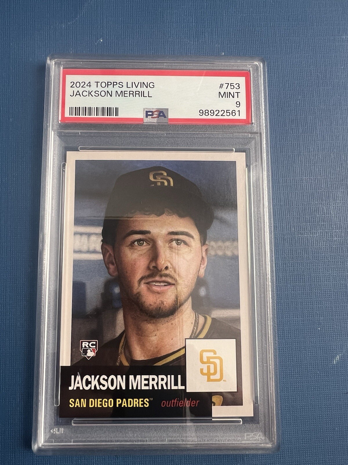 Jackson Merrill 2024 Topps Living #753 Rookie Card Padres PSA 9 Mint | eBay