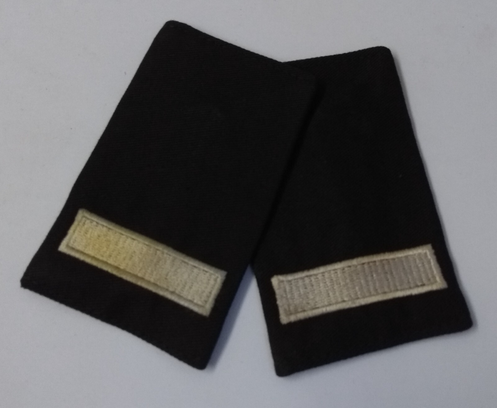 1 Bar Slides British Made Shoulder Rank Sliders Silver Bar on Black 1 ...