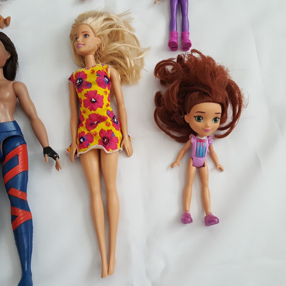 11 Mixed Dolls Lot Barbie Various 7 Mattel, 2 ZURU, 1 Disney, 1 Marvel ...