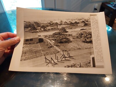 WWII Press Photo 1945 Fake Town Camouflages B-29 Plant Factory Seattle ...