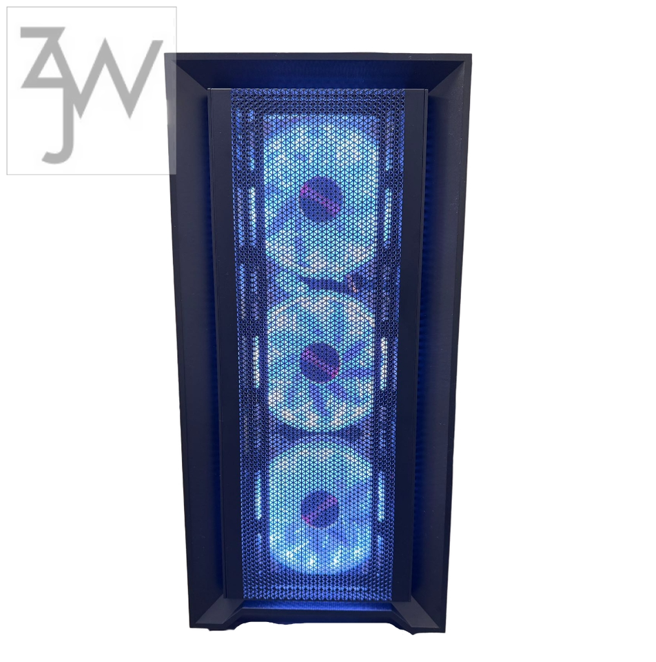 Gaming PC BLUE Desktop Computer i7 32GB 1TB SSD 1TB HDD AMD RX580 WIFI ...