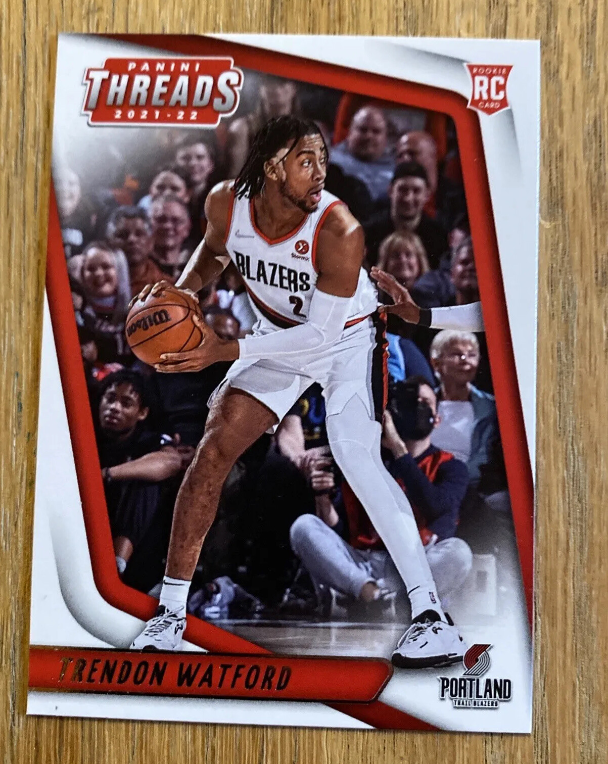 2021-22 NBA Panini Threads Rookie RC Trendon Watford #97 Portland Trail ...