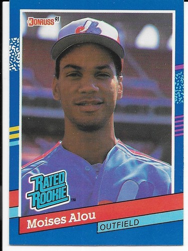 Donruss 91 Moises Alou Rated Rookie Baseball Card #38 Expos NM | eBay