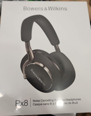 Bowers & Wilkins Px8 Wireless ANC Bluetooth Over-Ear Headphones, Black ...