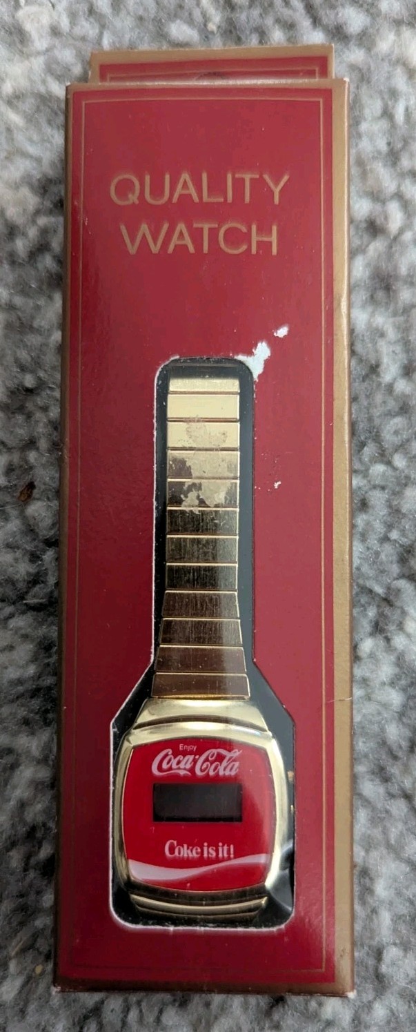 vintage "Coca Cola" watch digital advertising 1980's … - Gem
