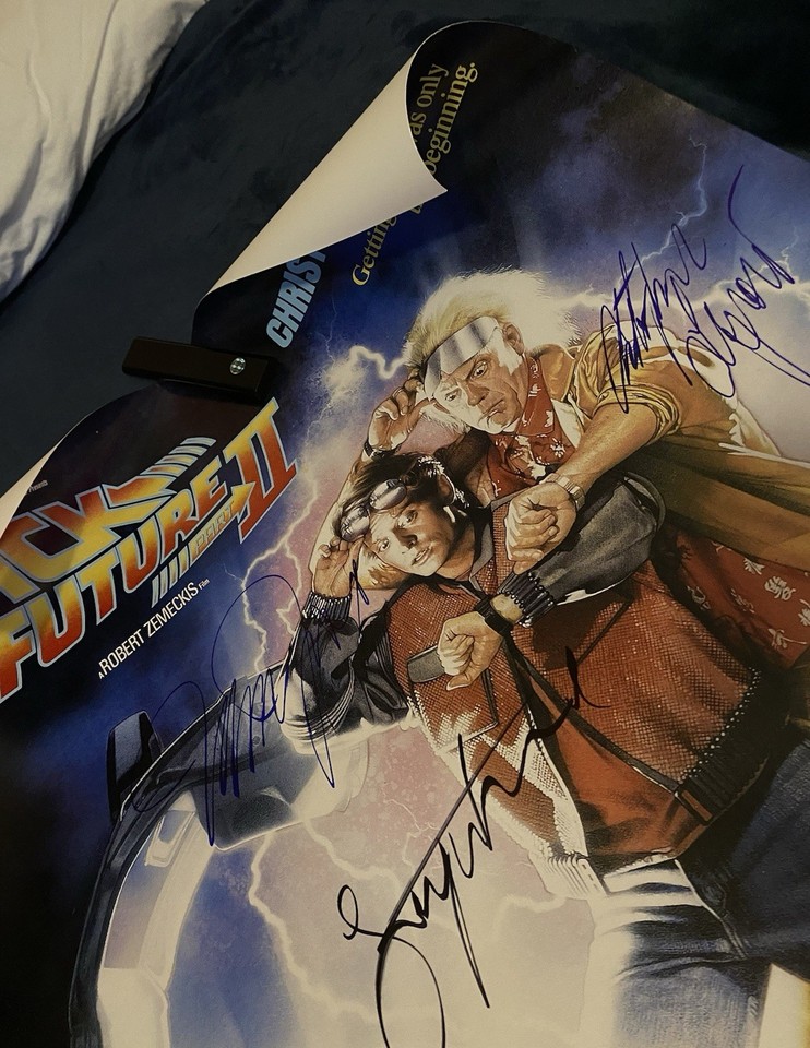Back To The Future Cast Signed Autographed 40X27 Movie Poster COA Fox ...