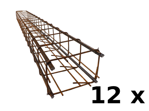 12x Verstärkter Mattenkorb Q188 2,3m 4 Stange 14mm A 100-300mm B 100 ...