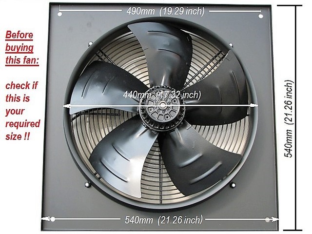 Industrial Extractor Fan 400mm 16 Inch 240v 1380 RPM for sale online | eBay