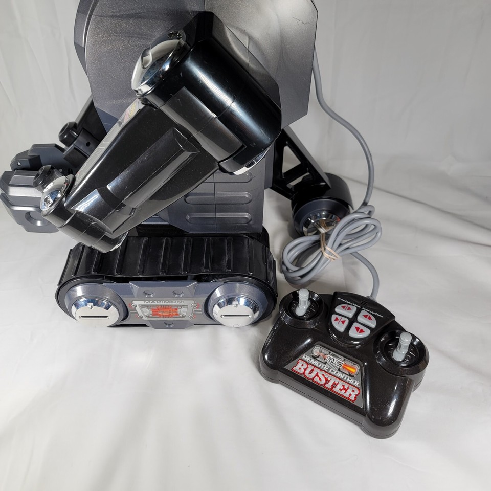 RARE WORKING EZ-Tec Buster The Robot 20" Electronic Remote Control Toy ...