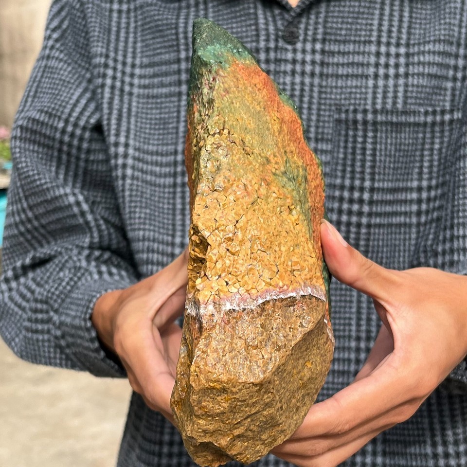 7.14LB Rare Natural Raw Ocean Jasper Rough Quartz Crystal Mineral ...