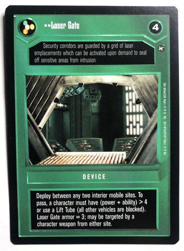 Star Wars CCG Laser Gate A New Hope Limited DARK SIDE Decipher SWCCG NM | eBay