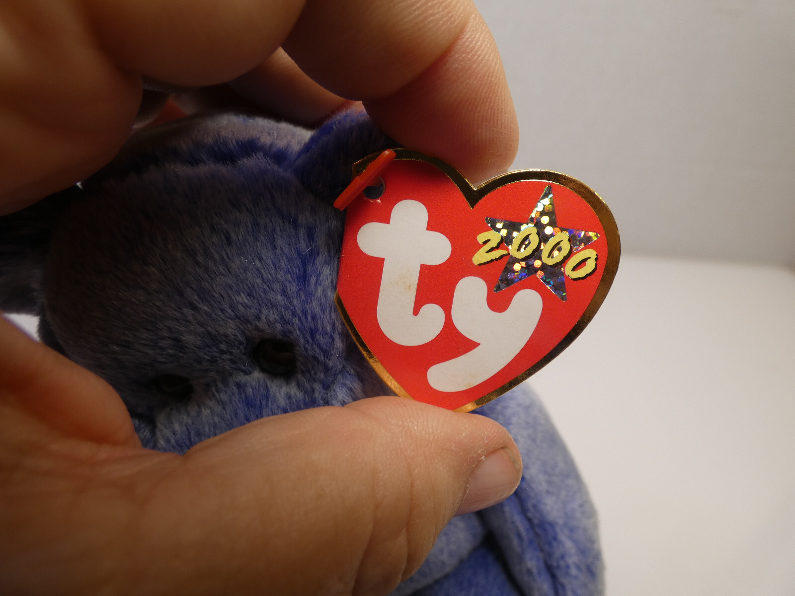 TY Beanie Baby "Periwinkle Teddy Bear" (NO Barcode) Plush Retired MWMTs ...