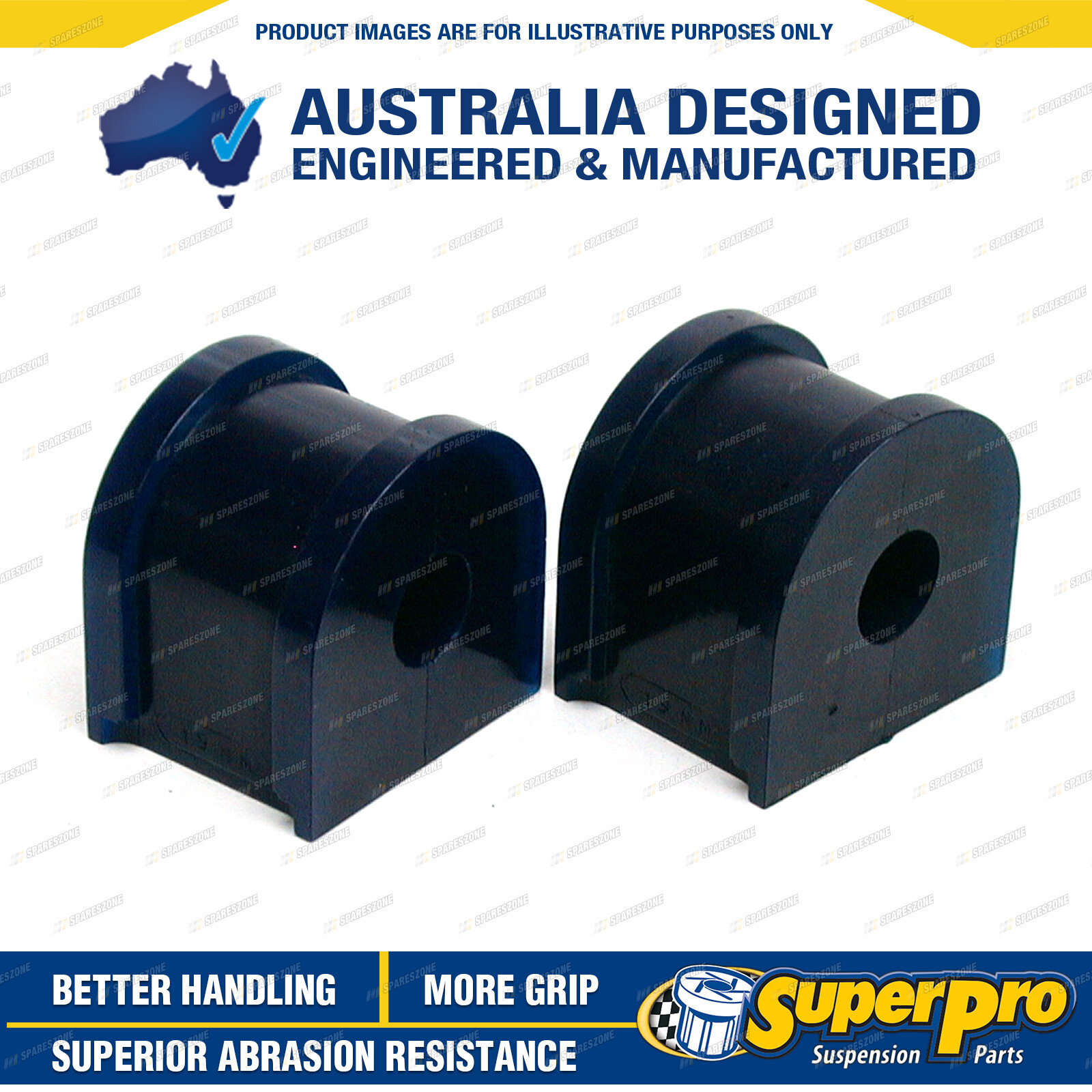 Superpro 33mm Rear Sway Bar Mount Bush Kit for Land Rover Discovery ...