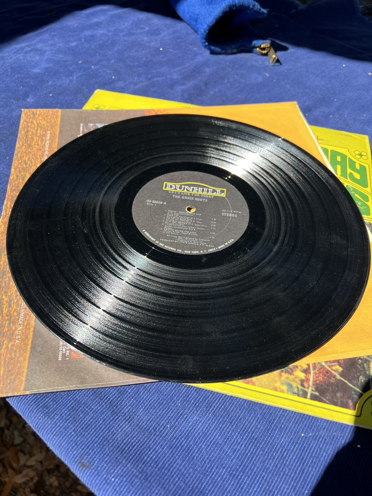 The Grassroots Let's Live For Today LP Record Inner sleeve DS 50020 ...