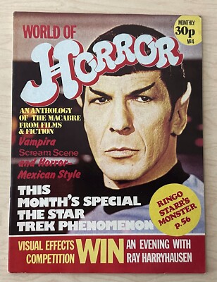 WORLD OF HORROR #4 (1973) Gresham UK Vintage Monster Magazine RARE | eBay