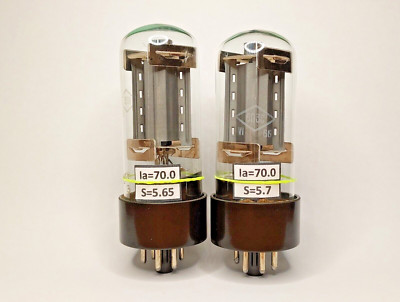 6P3S 6L6GC 6P3P FOTON 1960's MATCHED PAIR (2pcs) TUBES / VALVES / NEW ...