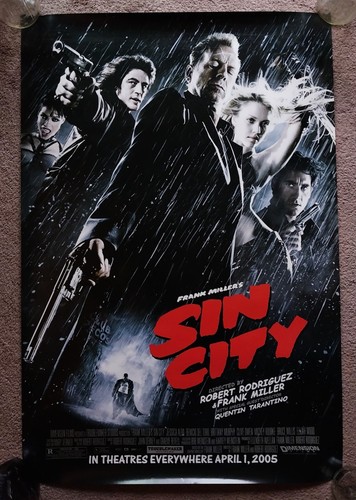 SIN CITY MOVIE POSTER SINGLE-SIDED 27" x 40" 2005 FRANK MILLER JESSICA ...