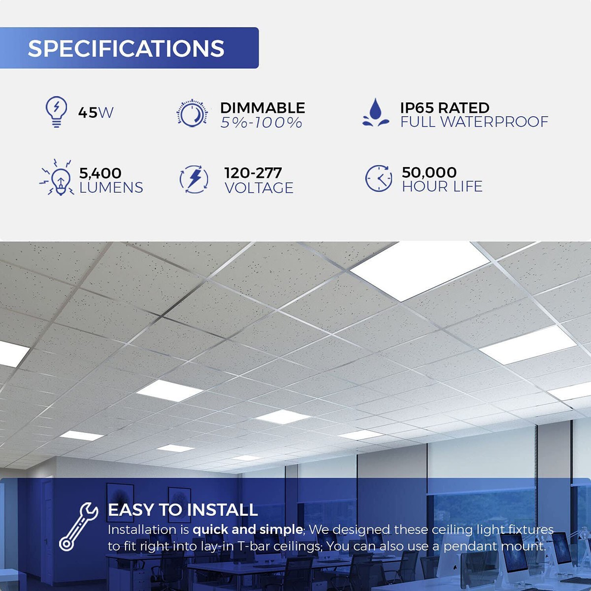 11 Inch Led Flat Panel Ceiling Fixture | Shelly Lighting