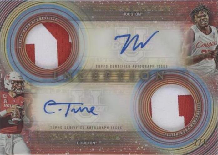 2022-23 Bowman Inception University - Dual Autograph Dual Relics Jarace ...