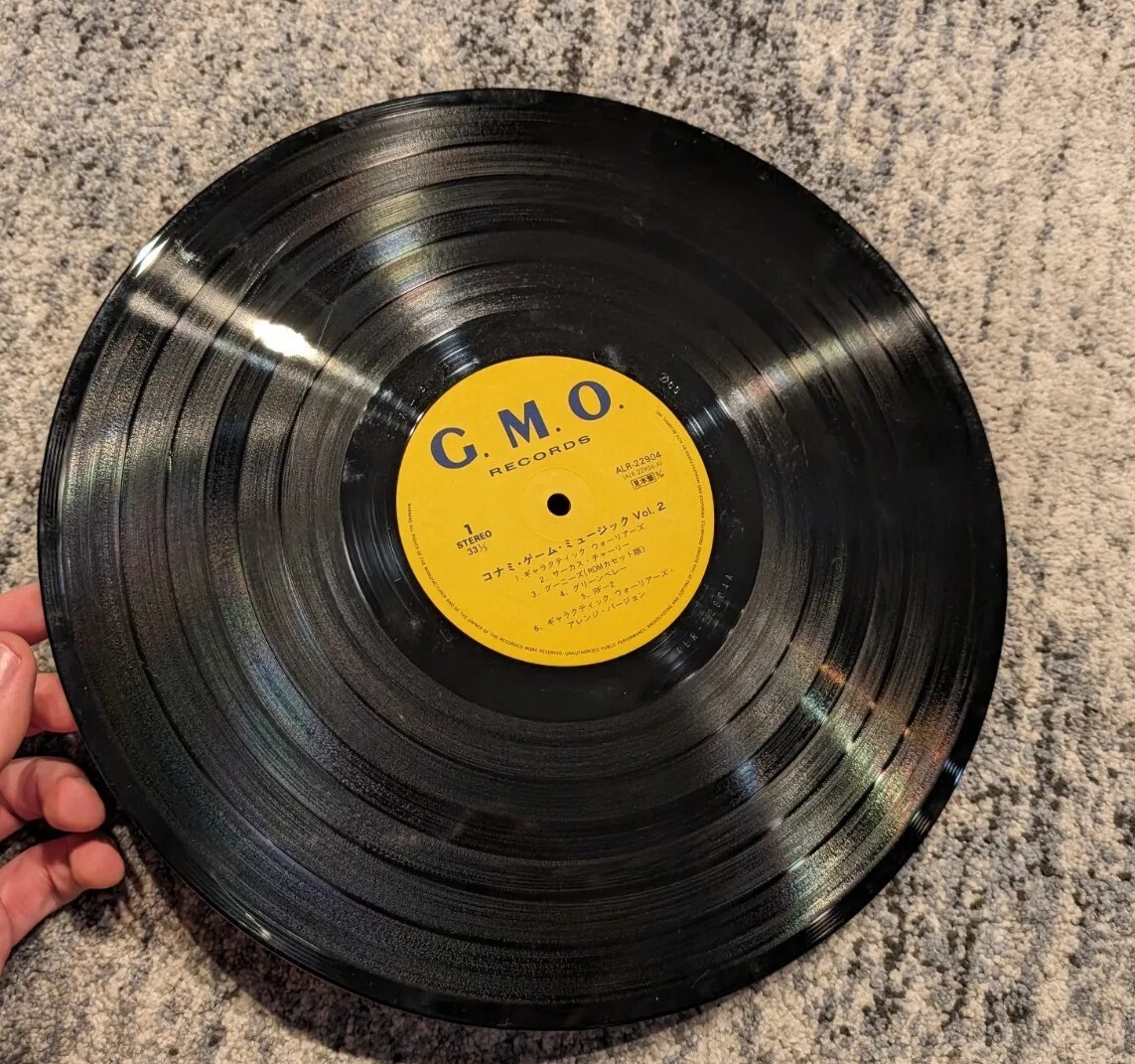 Konami Game Music Vol. 2 G.M.O Vinyl Record + Sheet Music Insert US ...
