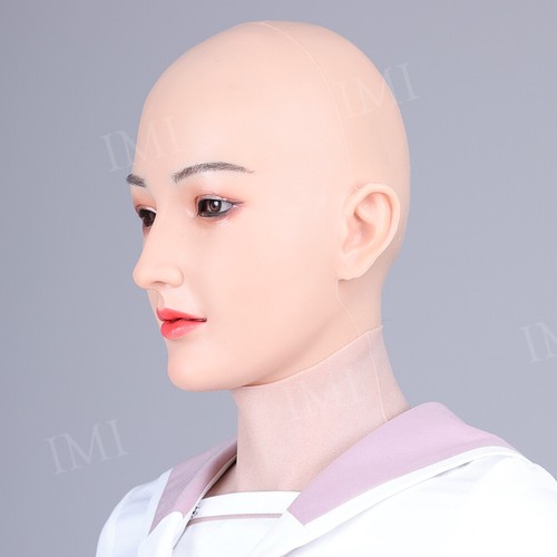 Silicone Female Mask Realistic Full Face Mask for Disguise Crossdresser ...