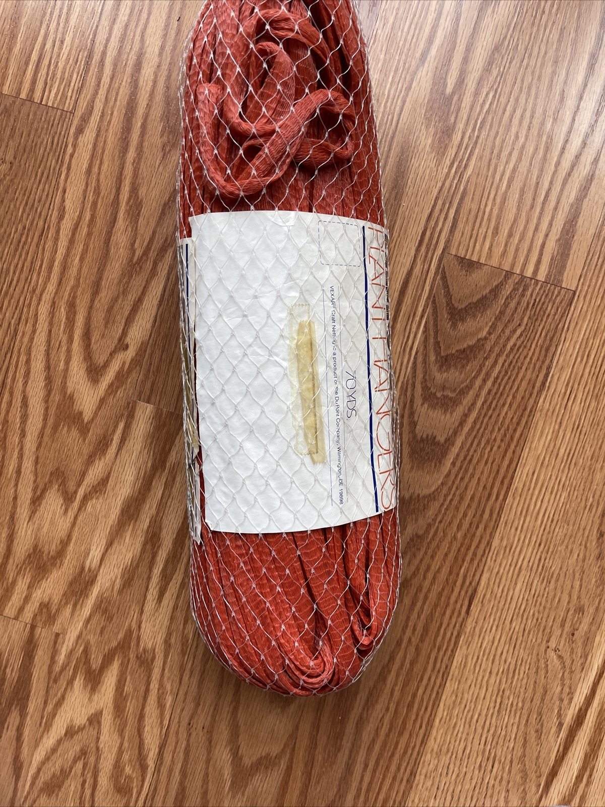 VTG Dupont VEXAR Macrame 70 Yard Orange Mesh Net Craft Netting Plant ...