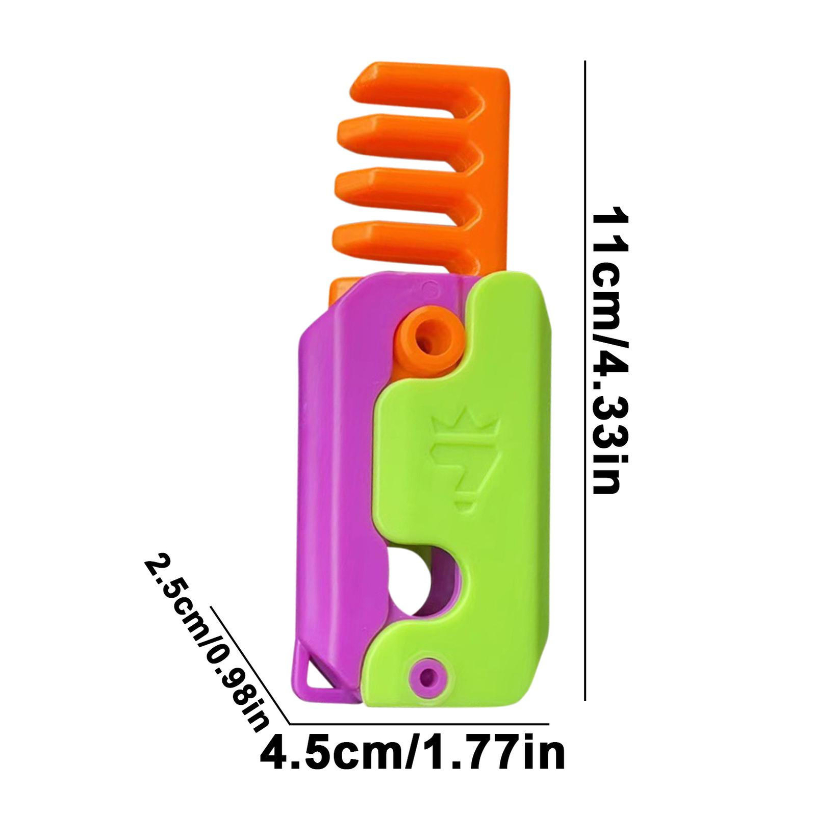 3D Printed Mini Comb Toy Gravity Comb Sensory Toy Pocket Stress Relief ...