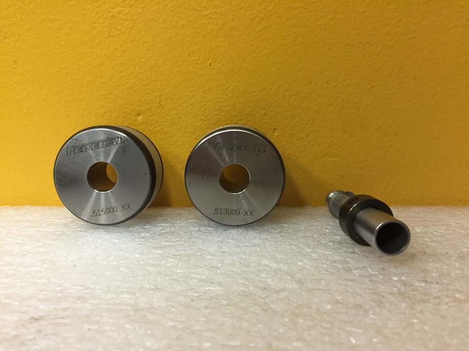 Federal Master Setting Pneumatic Ring & Plug Gauge Set; 37 Rings, 20 ...