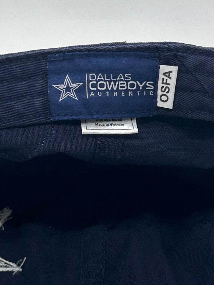 NFL Dallas Cowboys Cap Hat Adult Adjustable Hall Of Fame Patch Blue ...