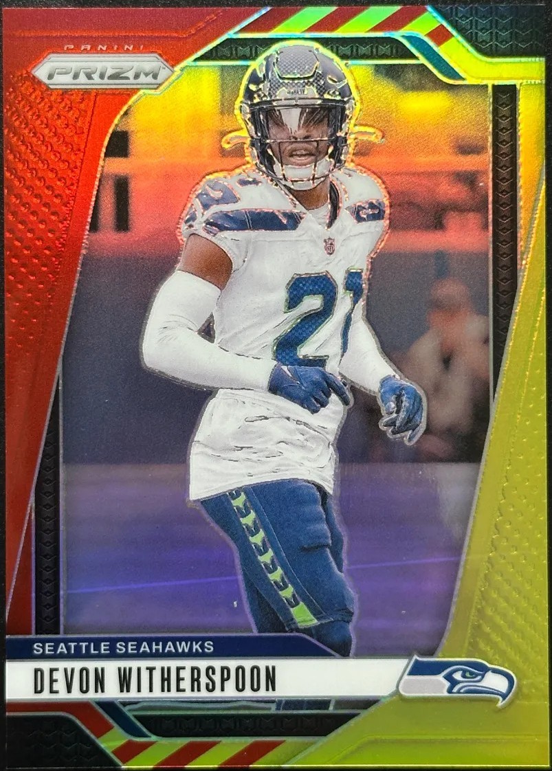 2024 Panini Prizm - Devon Witherspoon #263 Red & Yellow Prizm /44 for ...