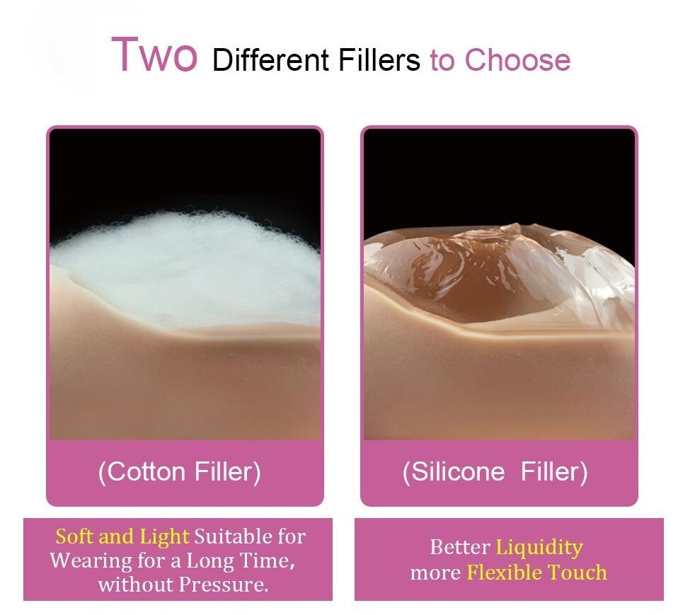 Silicone Breast Inserts A-G Cup -Reusable Body Contour Pads for Costume ...
