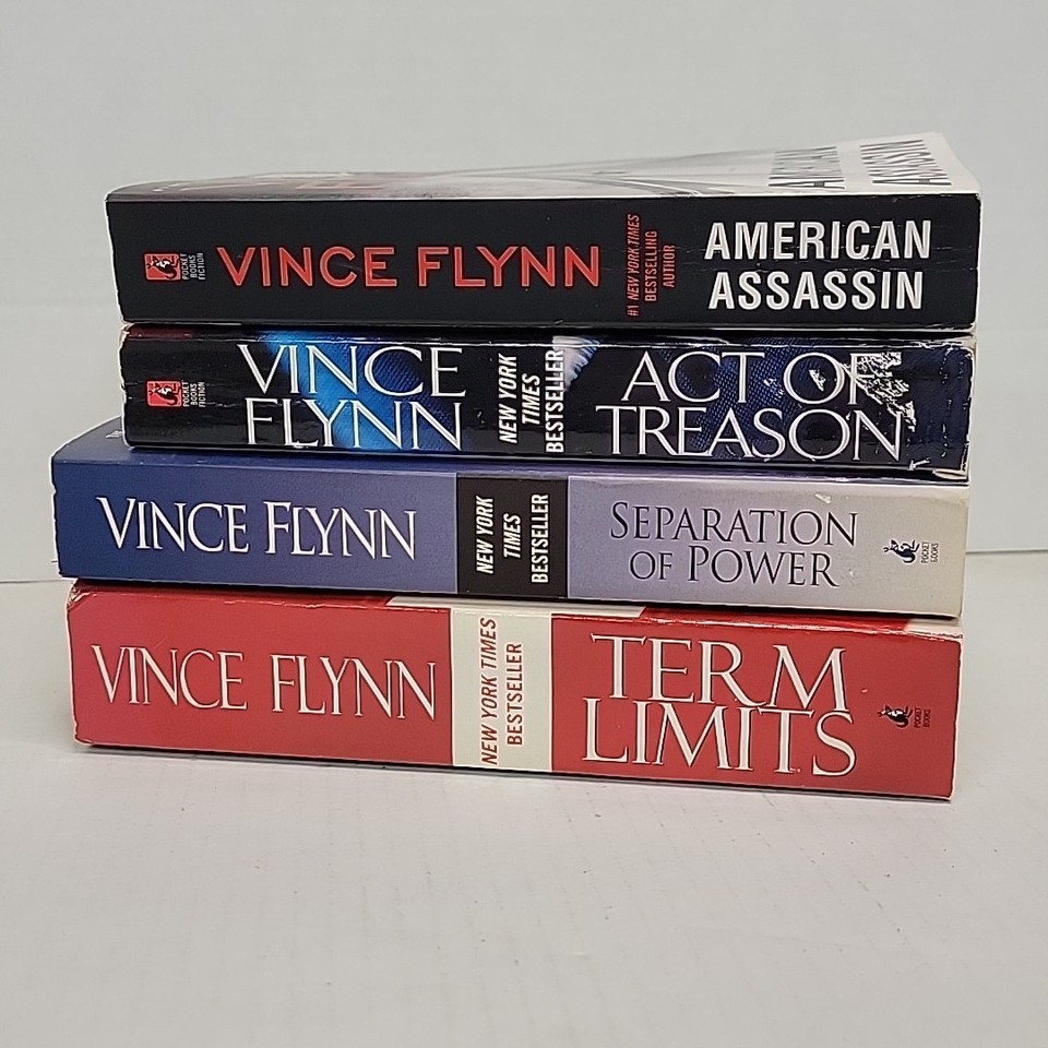 Lot of 4 Mitch Rapp Series Paperback Books by Vince Flynn | eBay