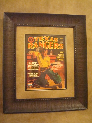 VINTAGE WESTERN MOVIE POSTER FRAMED "TEXAS RANGERS" AUGUST 1944 | eBay