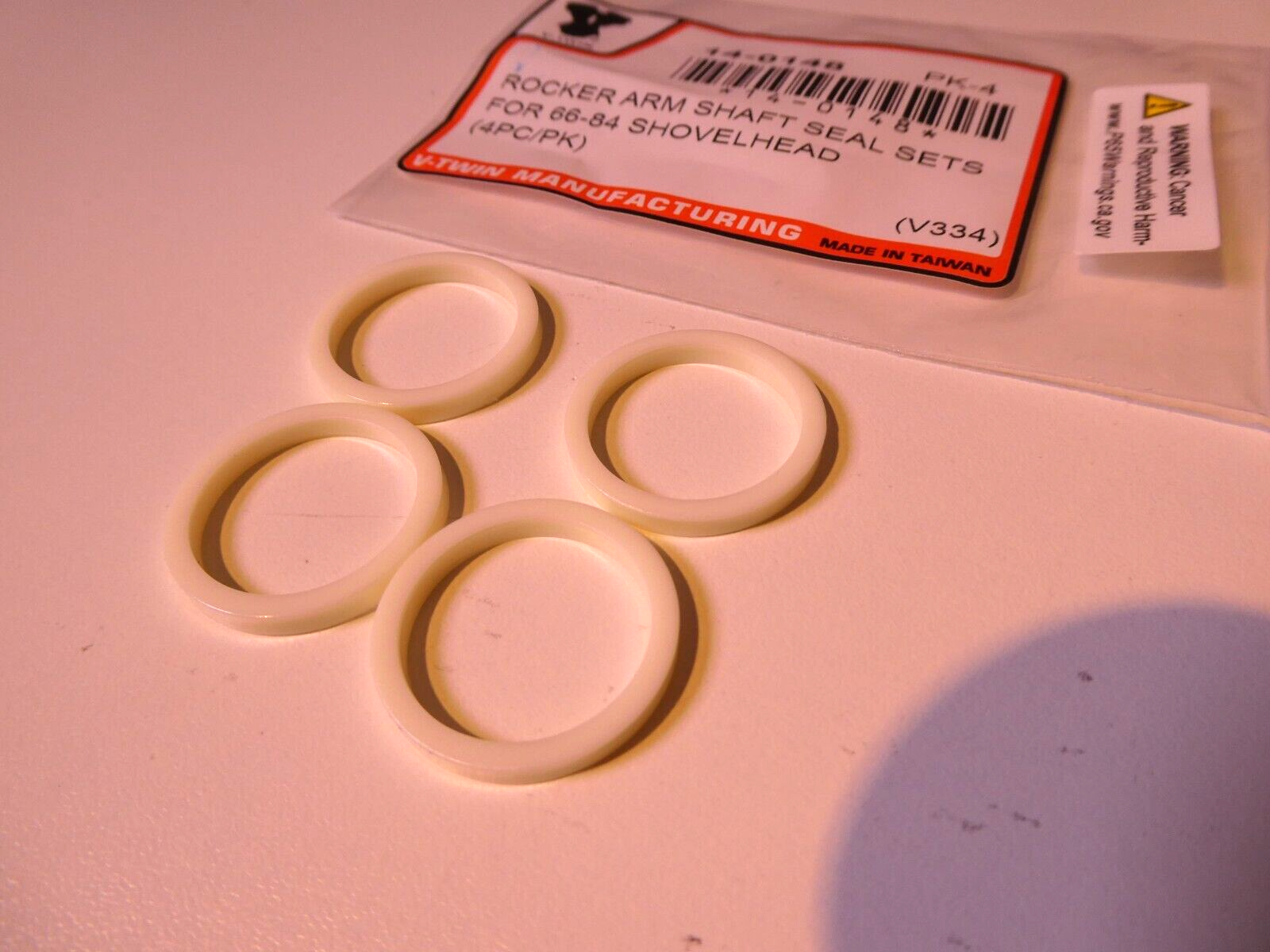 Harley Rocker Arm Seals 4 Fits Shovelhead FL 66-84 FX FLT FXR V-Twin 14 ...
