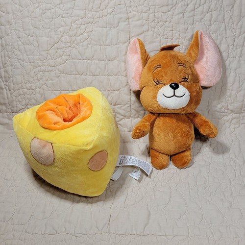 Miniso Tom Jerry Cheese Plush Mouse Eyes Closed Set Yellow Brown ...