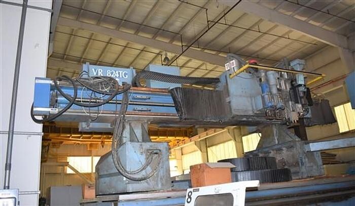 96" x 306" KOMO "VR824TG" 5-SPINDLE CNC BRIDGE-TYPE ROUTER w/GE FANUC ...
