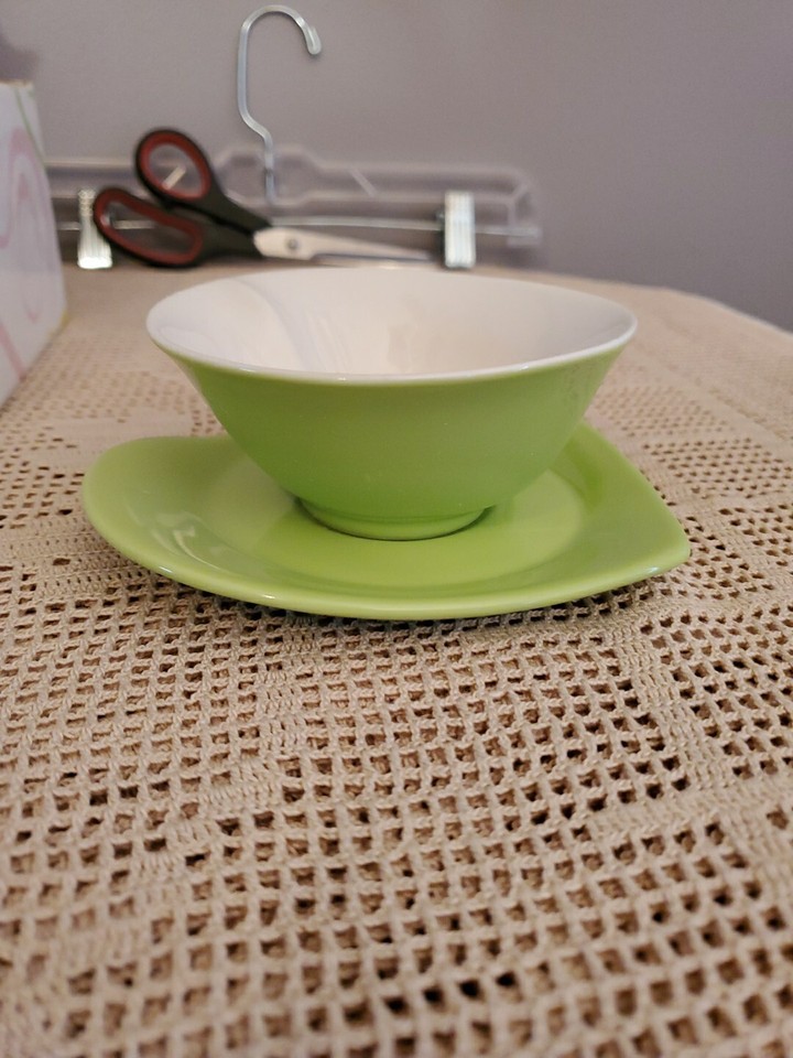 Mary Kay Porcelain Heart Shaped Tea Cups Green with Box | eBay